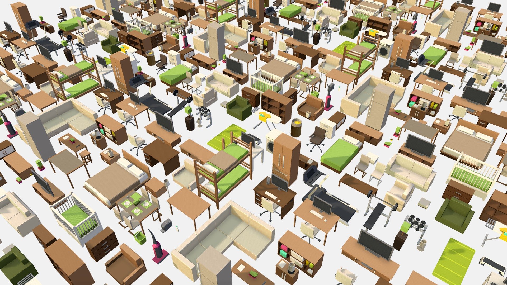 100-Office 3d Models Collection - deep3dsea