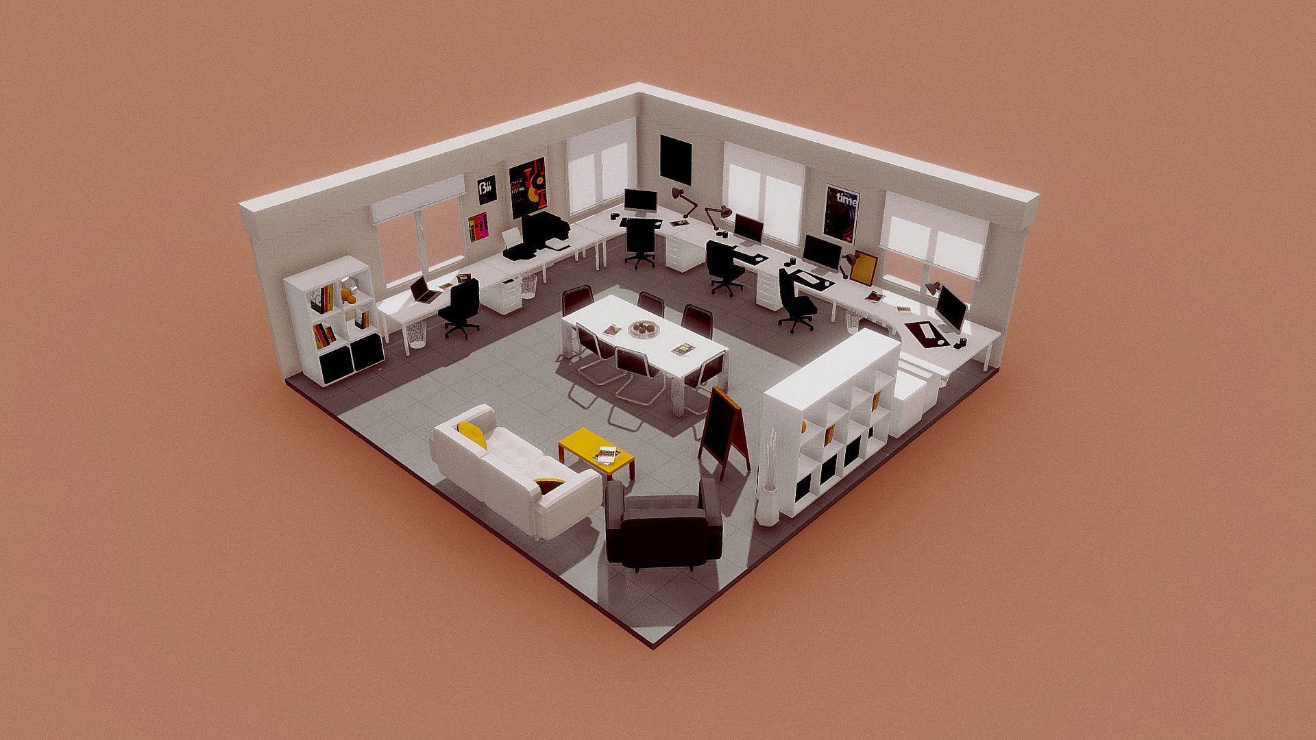 100-Office 3d Models Collection - deep3dsea