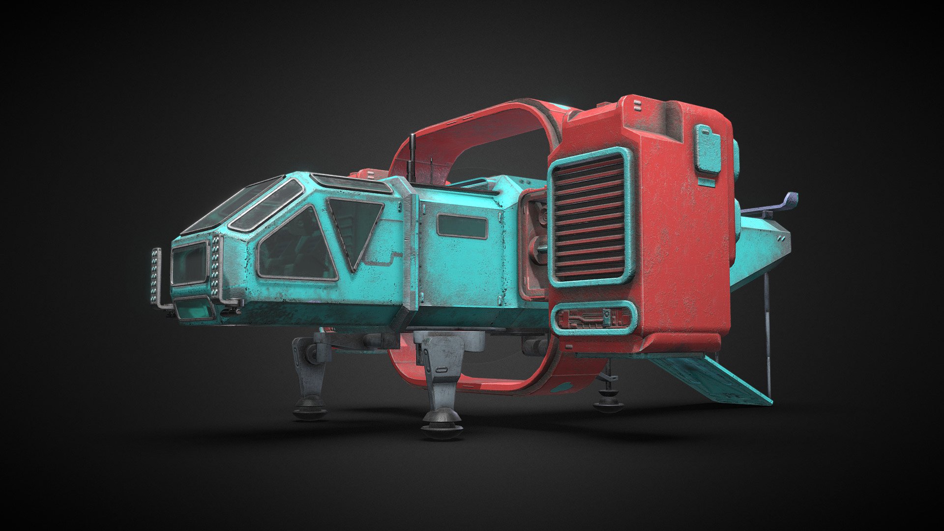 100-Futuristic-Cyberpunk -V6- 3d Models Collection - deep3dsea