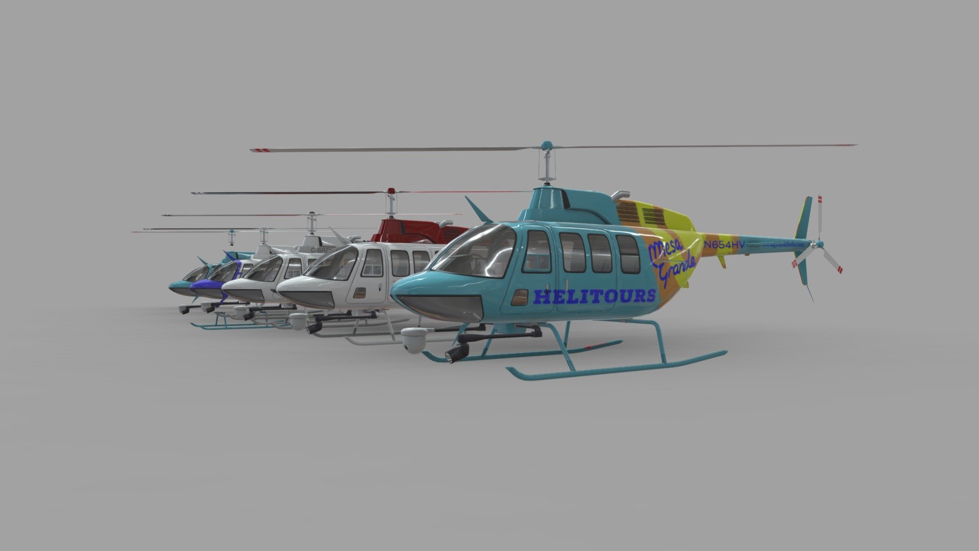 Download 100 Helicopter 3d Models Collection 3D Model | Deep3DSea