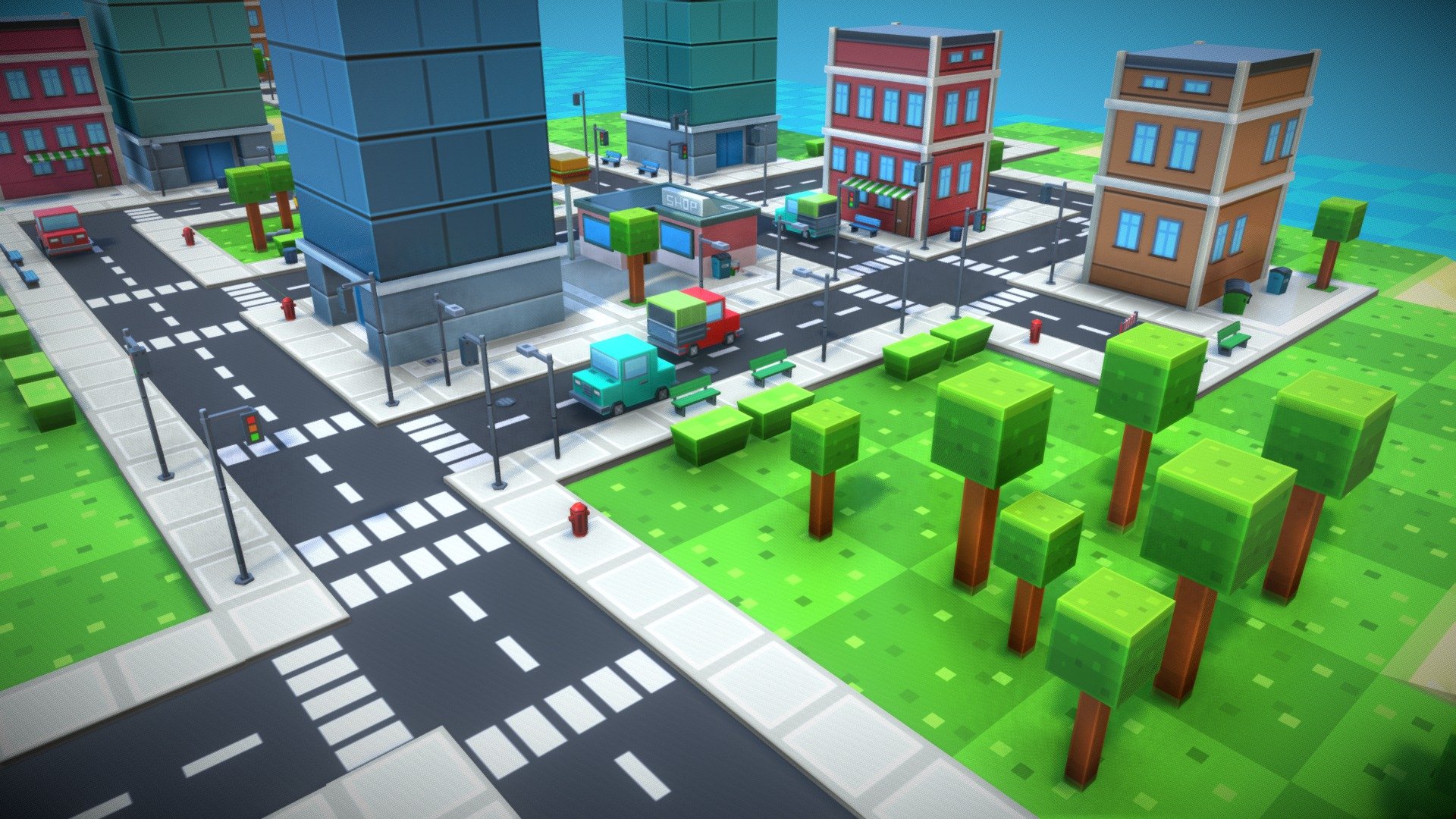 100-City 3d Models Collection - deep3dsea