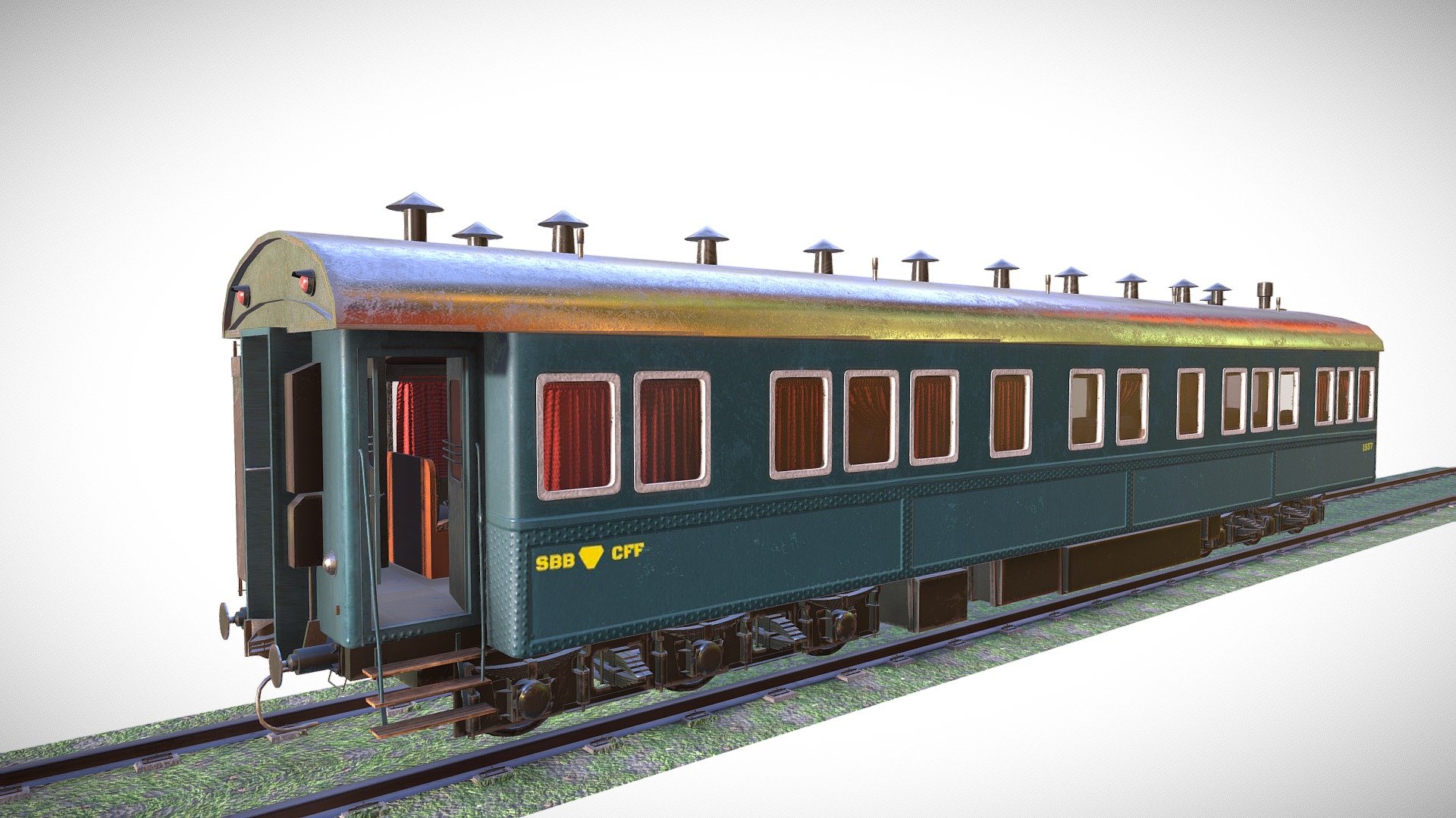 100-Train 3d Models Collection - deep3dsea