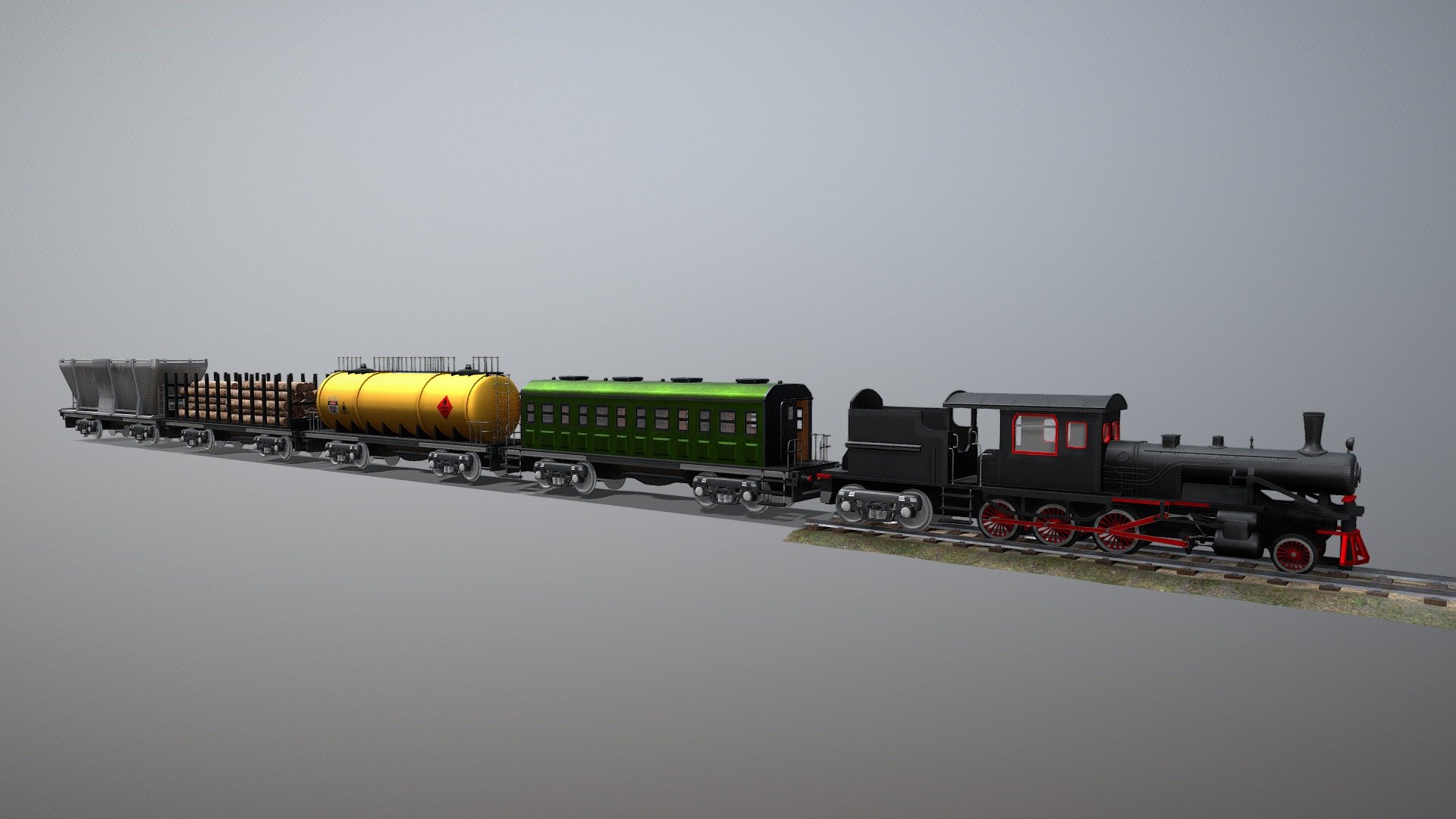 100-Train 3d Models Collection - deep3dsea