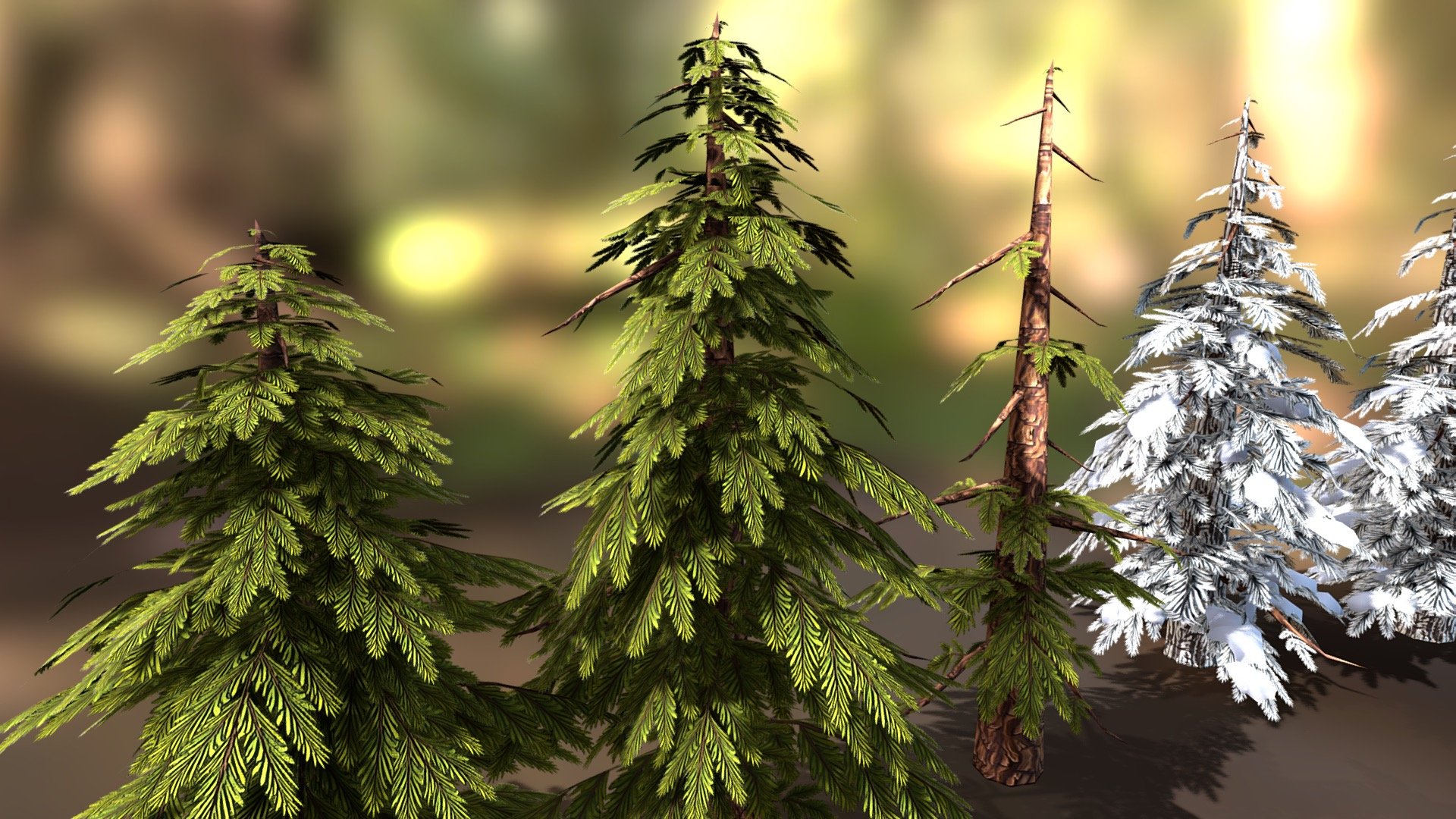 100-Nature & Plants 3d Models Collection - deep3dsea