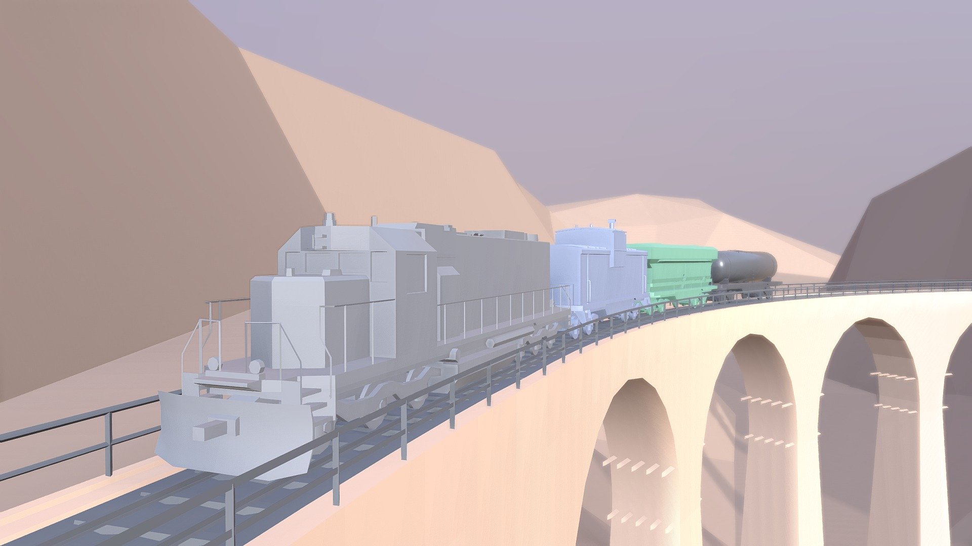100-Train 3d Models Collection - deep3dsea
