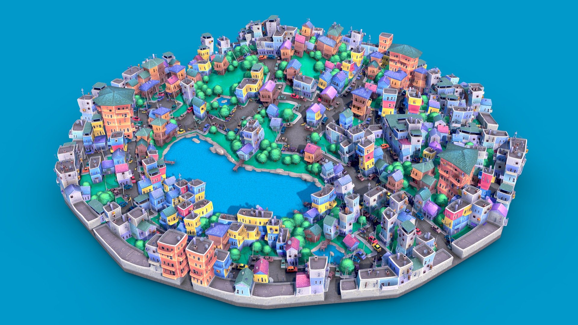 100-City 3d Models Collection - deep3dsea